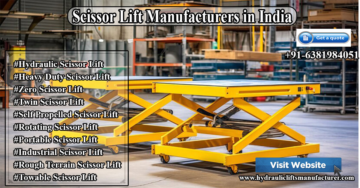 Hydraulic Scissor Lift Manufacturers|Chennai|Puducherry|Vellore|Tada ...